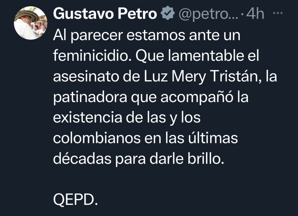 Luz Mery Tristán, campeona mundial del patinaje colombiano, fue asesinada en Cali